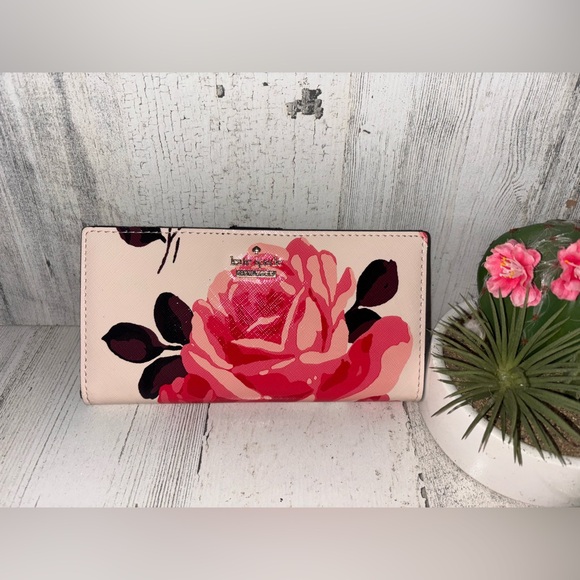 kate spade | Bags | Kate Spade Roses Bifold Wallet | Poshmark